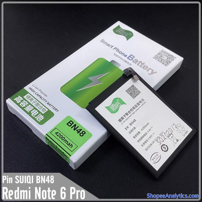 Review Pin Suiqi Li-ion thay thế cho Xiaomi Redmi Note 6 Pro (BN48) 4200mAh